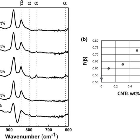 Raman Spectra Of Pristine Pvdf And Pvdfcnt Nanocomposite Download