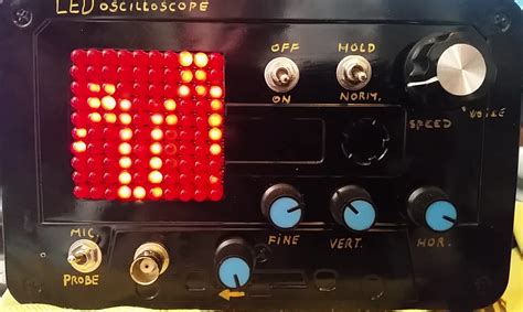 Eddy Led Oscilloscope With 100 Leds