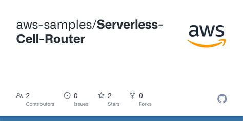 GitHub Aws Samples Serverless Cell Router