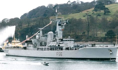 Royal Navy Leander Class Frigate Hms Argonaut At Portsmouth In July