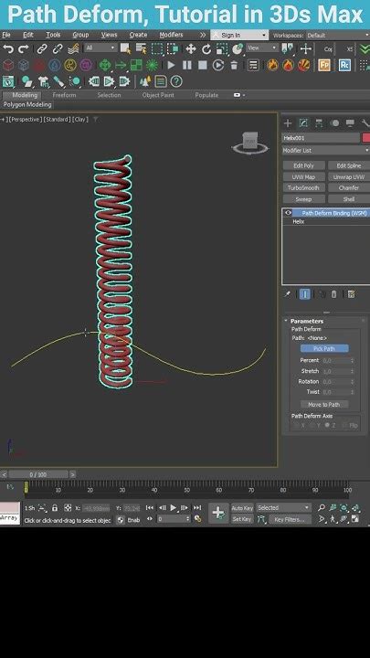 mastering path deform in 3ds max shorts 3dtips tips pathdeform