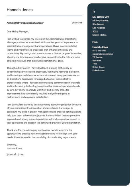 15 Program Operations Assistant Cover Letter Examples And Templates For