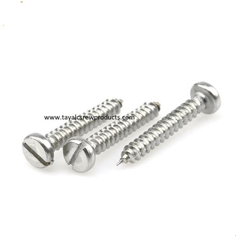 Slotted Pan Head Self Tapping Screws Size Wide Range Of Sizes At