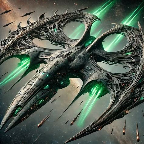 Veidhan Class Warbird Spaceship Concept Space Ship Concept Art