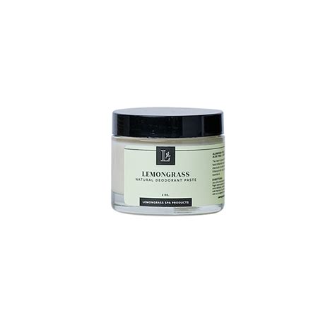 Lemongrass Spa Natural Deodorant Paste Shop Natural Spa Products