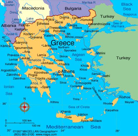 Thessaloniki Map Greece