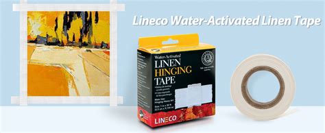 Lineco Water Activated Linen Tape Acid Free Neutral Ph