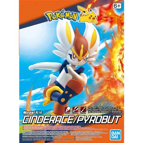 Model Kit Pokémon Cinderace Bandai Hobby Detalles Premium