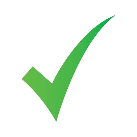 Simple Green Check Mark 53663450 Vector Art At Vecteezy