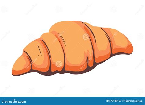 Cute Croissant Design Stock Vector Illustration Of Tasty 273189153
