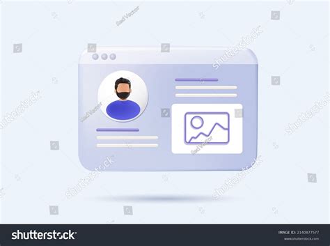 Web Page Interface Design Web User Stock Vector Royalty Free Shutterstock