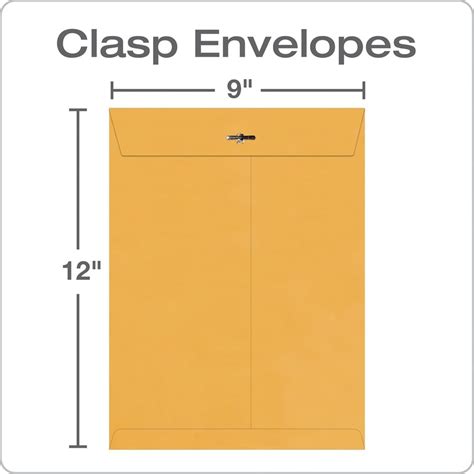 100 Business Envelopes 9x12 Kraft Clasp Yellow Brown Postal Manila