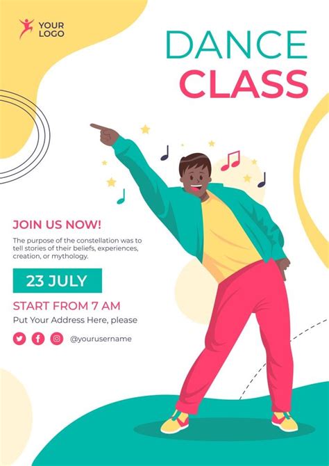 Dance Class Poster Template