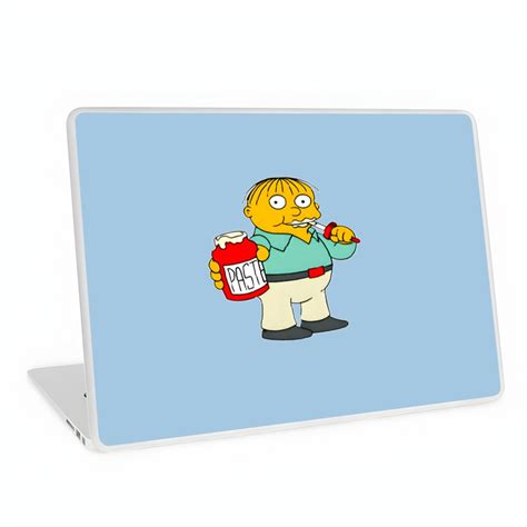 The Simpsons Ralph Wiggum Paste Laptop Skins Sold By H Lira Levine