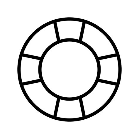 Life Preserver Vector Icon 355326 Vector Art At Vecteezy