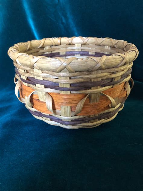 Vintage Handcrafted Split Oak Basket Etsy