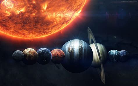 Wallpaper Space Planets In Order
