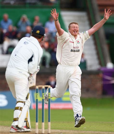 Glen Chapple Has Geraint Jones Caught Behind For A Duck