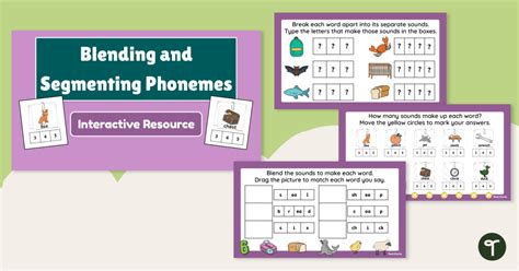 Blending And Segmenting Phonemes Interactive Activity Teach Starter