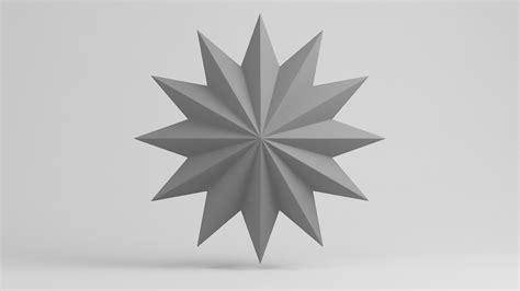 Star Simple 12 Pointed Cartoon Icon Symbol 3d Model Turbosquid 2178432