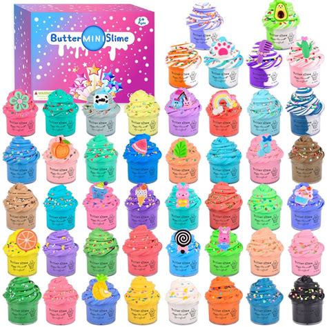 46 Pack Butter Slimes Kit Toys Butter Slime Party Favors For Girls