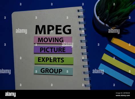 Mpeg Moving Picture Experts Group Acronym Write On Sticky Note
