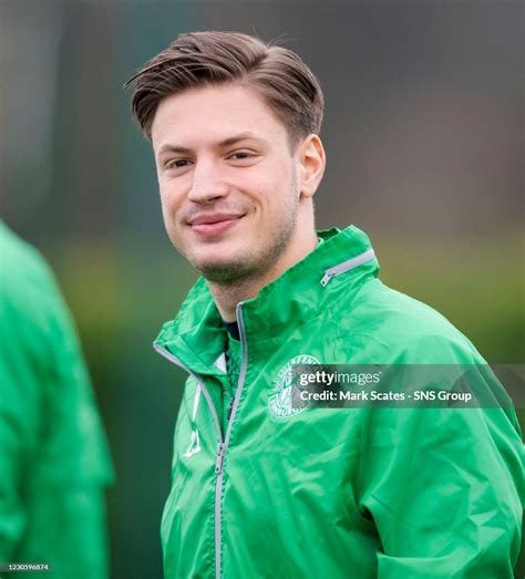 Kevin Dabrowski During A Hibernian Training Session At The Hibernian