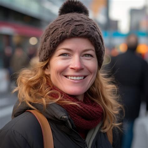 Premium Ai Image Woman Wearing A Brown Hat