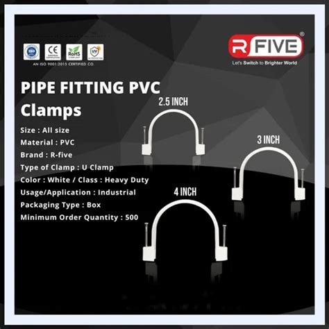 White Pipe Fitting Clamps At Best Price In Ahmedabad Ratnakar