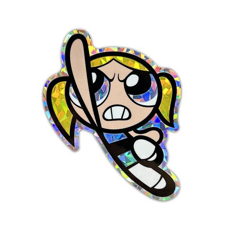 Powerpuff Girls Bubbles Reflective Decal Elektroplate