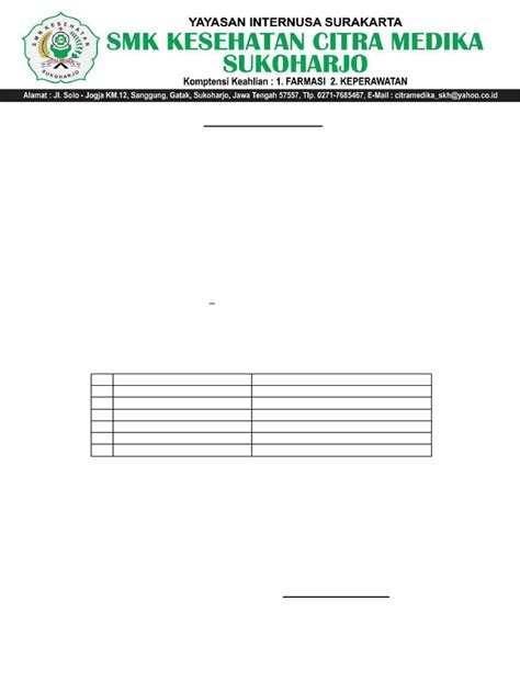 Surat Rekomendasi Siswa Berprestasi Pdf