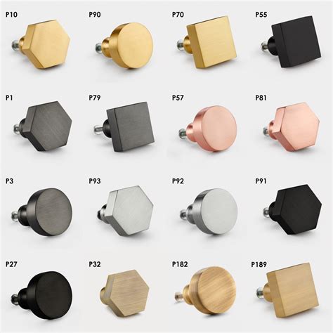 Solid Brass Cabinet Door Knobs Gold Antique Gold Matte Black Silver