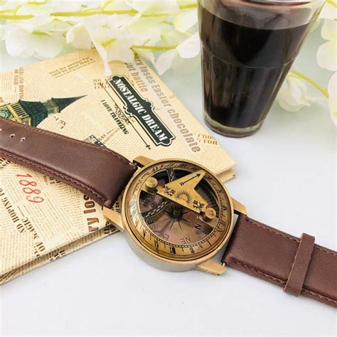 Brass Strap Clock Etsy