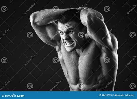 Classic Bodybuilder Stock Image Image Of Classic Muscle 54495573