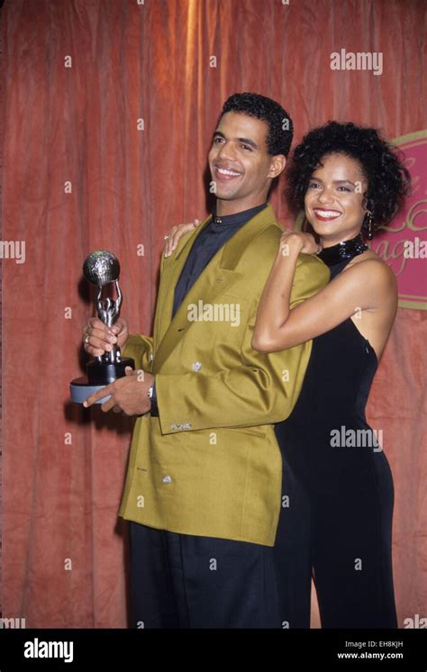 Kristoff St John With Victoria Rowell At Naacp Awards 1994l7311lr