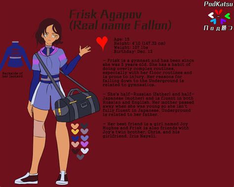 Podkatsu Frisk Reference Sheet 1 Undertale Au By Xmochixbearx On Deviantart