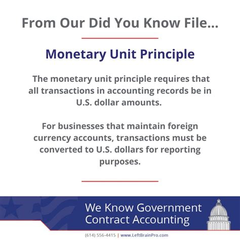 Did You Know The Monetary Unit Principle Recording Financial Transactions In Us Dollars In