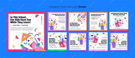 Free Psd Flat Design School Template