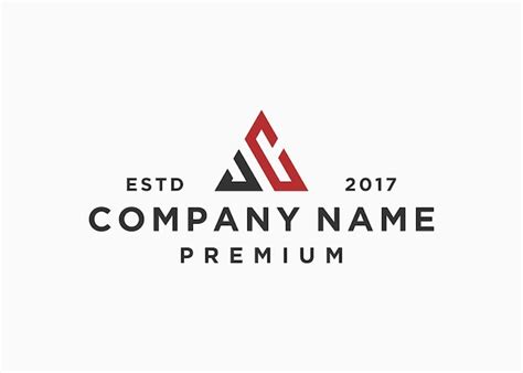 Premium Vector Letter Jc Triangle Logo Design Vector Illustration