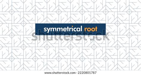 Symmetrical Root Pattern Vector Editable Stock Vector Royalty Free