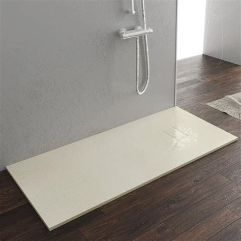 Piatto Doccia Acrilico Beige Effetto Pietra Ultraslim Altezza 26cm
