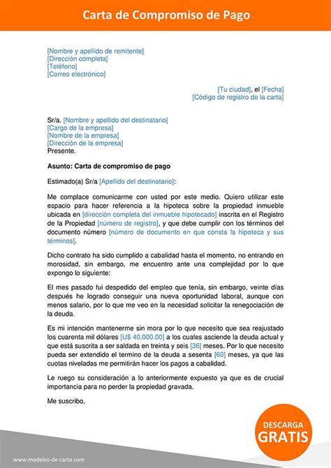 Modelos De Carta De Compromismo Escolar Para Descargar En Word