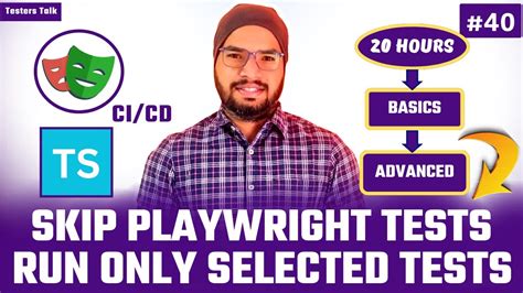 Playwright Typescript 40 How To Skip Tests And Run Only Selected Tests