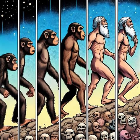 The Evolution Of The Human Species Premium Ai Generated Image