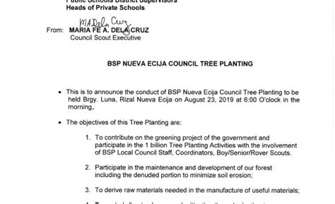 Bsp Nueva Ecija Tree Planting Department Of Education