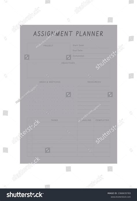 Assignments Planner Minimalist Planner Template Set Stock Vector Royalty Free 2366635783 Assignments Planner Minimalist Planner Template Set Stock Vector Royalty Free 2366635783