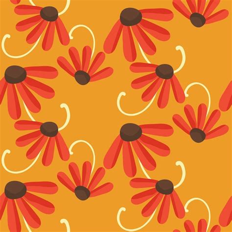 Premium Vector A Floral Pattern Background Flat Vector