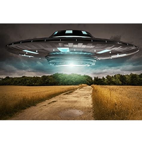 15 X 10ft Ufo Backdrop Spaceship Flying Saucer Prop Camera Photography