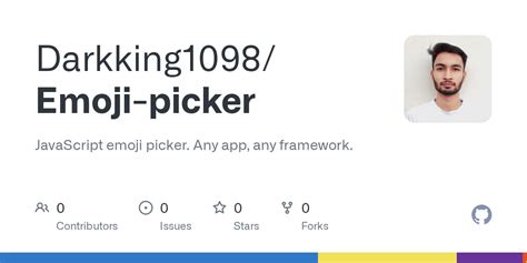 Github Darkking1098emoji Picker Javascript Emoji Picker Any App Any Framework