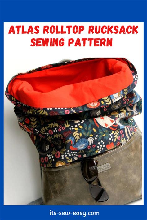 Atlas Rolltop Rucksack Sewing Pattern Artofit